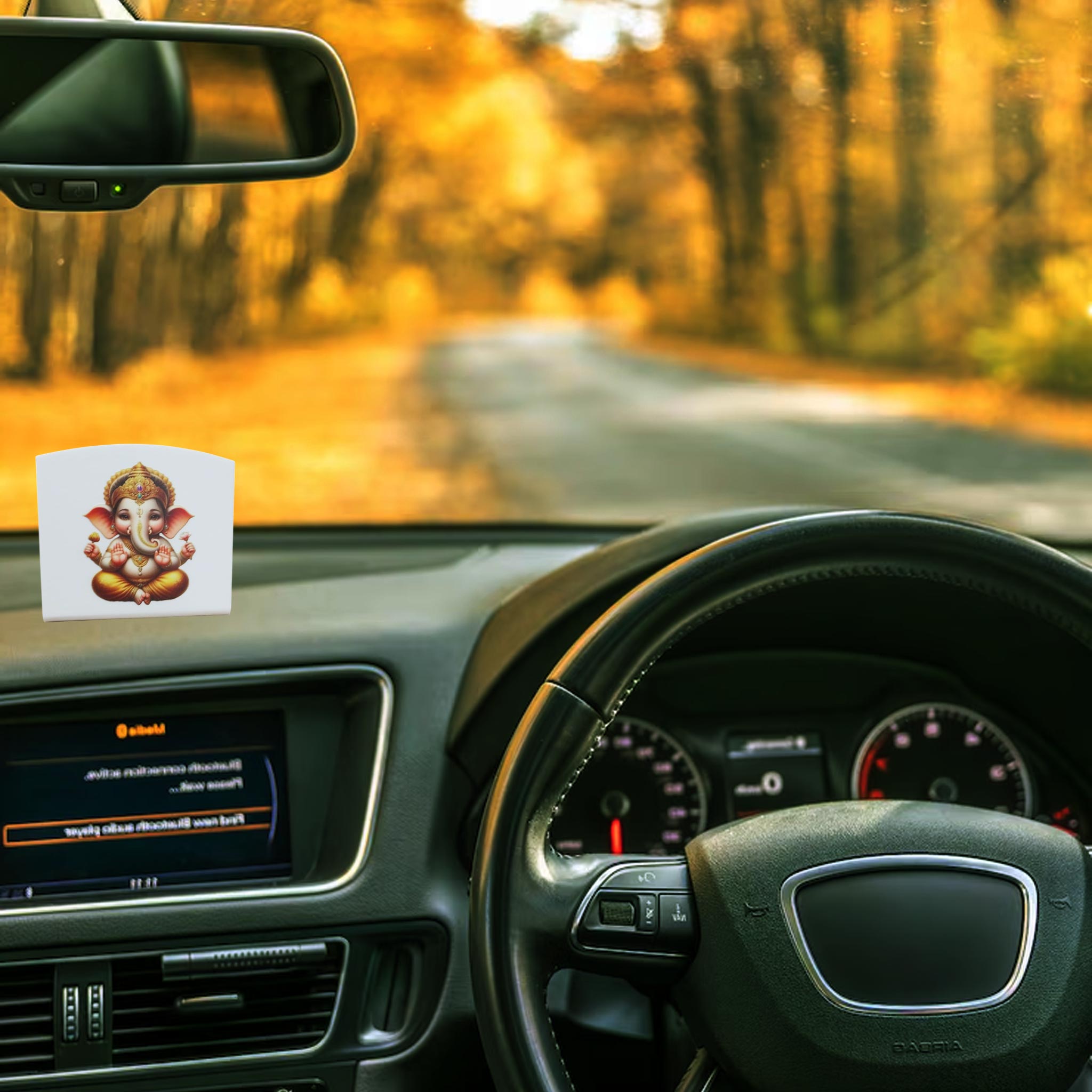Ganesh Ji Acrylic Car Dashboard Frame – Divine Blessings on Every Jour ...