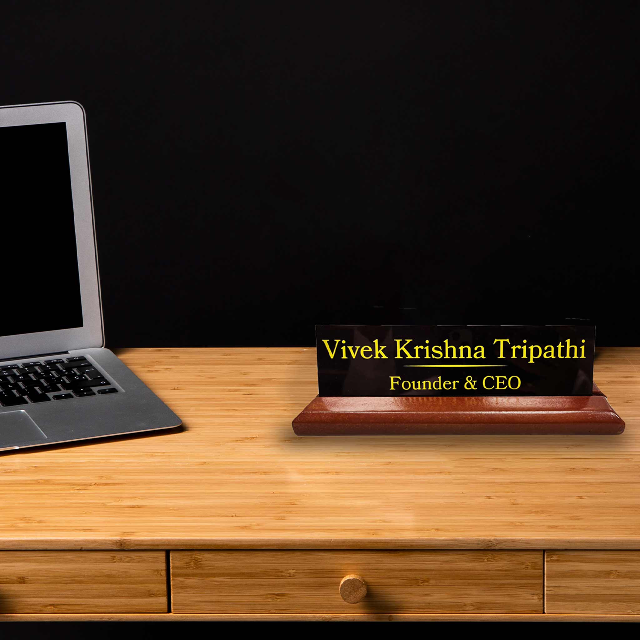Office Desk Acrylic Name Plate – Dvine Artz